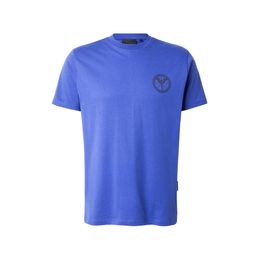 Carlo Colucci T-Shirt Herren Gr&ouml;&szlig;e M royalblau / schwarz