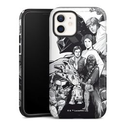 DeinDesign iPhone 12 mini Handy Panzer Handyh&uuml;lle robuste Outdoor H&uuml;lle Schutzh&uuml;lle gl&auml;nzend Official Licensed Product Star Wars Darth Vader Tough Case