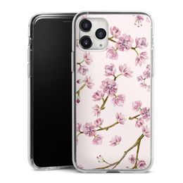 DeinDesign iPhone 11 Pro Max Handy Silikon H&uuml;lle Case transparent Handyh&uuml;lle Cherry Blossom Girl Style Spring Silikon Case