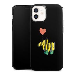 DeinDesign iPhone 12 mini Handy Slim Case extra d&uuml;nn Silikon Handyh&uuml;lle schwarz H&uuml;lle Children Children'S Book Janosch Silikon Slim Case