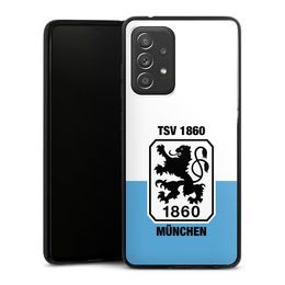 DeinDesign Galaxy A52s 5G Handy Slim Case extra d&uuml;nn Silikon Handyh&uuml;lle schwarz H&uuml;lle Official Licensed Product Coat Of Arms Tsv 1860 M&uuml;nchen Silikon Slim Case