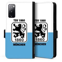 DeinDesign Galaxy S20 Handy Klapph&uuml;lle Handyh&uuml;lle aus Kunst Leder schwarz Flip Case Official Licensed Product Coat Of Arms Tsv 1860 M&uuml;nchen Sideflip mit Lasche