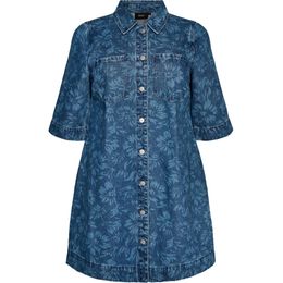 ZIZZI Kleid 'JFLORA' Damen Gr&ouml;&szlig;e 58/60 blue denim Sommerkleid