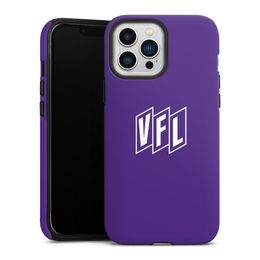 DeinDesign iPhone 13 Pro Max Handy Panzer Handyh&uuml;lle robuste Outdoor H&uuml;lle Schutzh&uuml;lle matt Logo Official Licensed Product Vfl Osnabr&uuml;ck Tough Case
