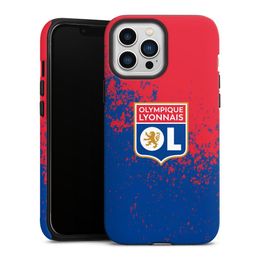 DeinDesign iPhone 13 Pro Max Handy Panzer Handyh&uuml;lle robuste Outdoor H&uuml;lle Schutzh&uuml;lle matt Ol Olympique Lyonnais Official Licensed Product Tough Case