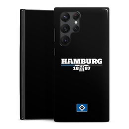 DeinDesign Galaxy S22 Ultra Handy Premium Case Smartphone Handyh&uuml;lle Schutzh&uuml;lle gl&auml;nzend Hamburg Official Licensed Product Hsv Premium Case