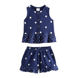 next Set girl size 80 Navy / White