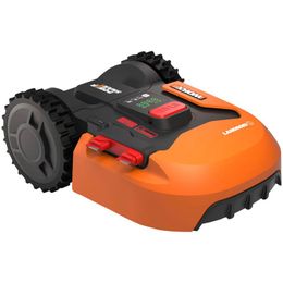 WORX Rasenm&auml;hroboter &raquo;Landroid S400&laquo; Set, 400m&sup2;, 20V/2Ah, 18cm/20-50mm, WiFi/Bluetooth, Cut to edge, PowerShare orange Regensensor: Um Spuren auf Deinem 