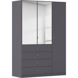 Rauch Kleiderschrank &raquo;Sinsheim&laquo; mit 4 breiten Schubk&auml;sten grau Holzwerkstoff B/H/T: 136cm x 197cm x 54cm