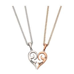 Firetti Damen Schmuckset &raquo;Multipack Schmuck Geschenk Halsketten LIEBE&laquo; (4 Stk. tlg.) mit Zirkonia (synth.) rosa Einheitsgr&ouml;&szlig;e