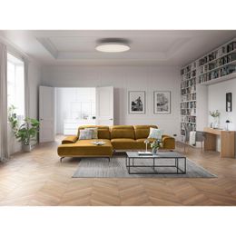 Musterring Wohnlandschaft &raquo;MR 2490 Ecksofa mit erstklassigem Sitzkomfort, Long-Life-Leder&laquo; Fu&szlig; schwarz, Sitzh&ouml;he 48cm, wahlweise mit Funktionen, Ma&szlig;e 342x207 cm 