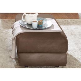 Calia italia Hocker &raquo;Gaia, in edlem Design und mit erstklassigem Sitzkomfort&laquo; aus pflegeleichtem Luxus-Microfaser Ginevra Hydro Care braun Luxus-