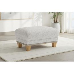 Sit & More sit&more Polsterhocker &raquo;Concept&laquo; mit Buchefu&szlig; in drei Farben zur Auswahl grau 100% Polyester B/H/T: 90cm x 46cm x 60cm, Chenille,mit Fu&szlig; Buche 