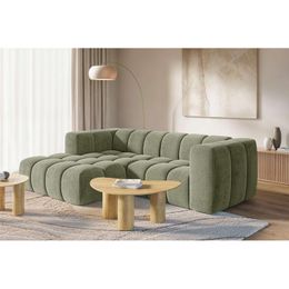 homsy by Ana Johnson Ecksofa &raquo;&raquo;L&laquo; BOUBELLE L-Form, Design-Sofa, Bubble-Optik, Breite 247 cm&laquo; hoher Sitzkomfort dank Wellenunterfederung, L Sitztiefe 