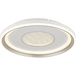Globo LIGHTING LED Deckenleuchte &raquo;EILA&laquo; LED-Modul 1 Stk. Deckenlampe/rund/Wohnzimmer/Schlafzimmer/modern wei&szlig; 1 Stk.