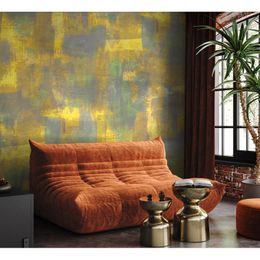 marburg Fototapete &raquo;Keira&laquo; matt glatt moderne Tapete f&uuml;r Wohnzimmer Schlafzimmer K&uuml;che gelb Vlies B/L: 3,18m x 3,4m, Rollen: 1