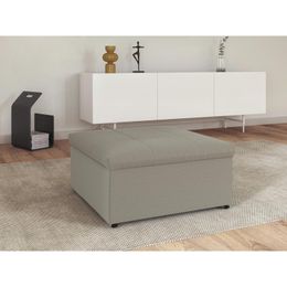 DOMO collection Hocker &raquo;SPLASH 87x87 cm, komfortabel, modernes Design&laquo; braun 100% Polyester B/H/T: 87cm x 40cm x 87cm, Struktur fein