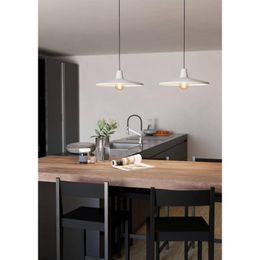 Eglo H&auml;ngeleuchte &raquo;MINIERE&laquo; E27 1 Stk. Pendelleuchte, Metall in Grau, H&auml;ngelampe mit E27 Fassung, 100 cm schwarz 2, &Oslash; 0cm H: 110cm, 1 Stk.
