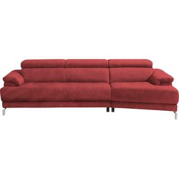 Egoitaliano Ecksofa &raquo;Soul, extravagantes Designsofa, Megasofa, super bequem, tolle Details&laquo; mit Trapez-Abschlu&szlig;element, inkl verstellbarer Kopfteile rot Luxus-