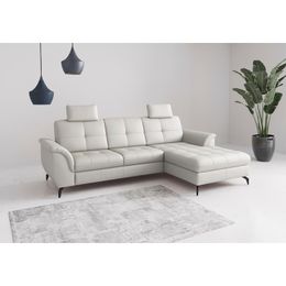 Sit & More sit&more Ecksofa &raquo;Zora&laquo; B/H/T: 262cm x 92cm x 164cm, NaturLEDER , Recamiere rechts, ohne Bett,ohne Bettkasten,R&uuml;cken echt
