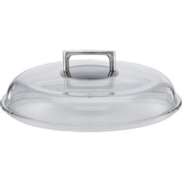 R&ouml;sle R&Ouml;SLE Deckel &raquo;SILENCE&laquo; Glas, Griff aus Edelstahl, f&uuml;r Bratpfannen, sp&uuml;lmaschinengeeignet transparent Borosilikatglas, Edelstahl 18/10 &Oslash; 24cm