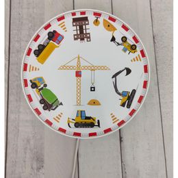 Niermann Wandleuchte &raquo;Baustelle, Kinderlampe, Kinderzimmer&laquo; E14 1 Stk. bruchsicheres Geh&auml;use bunt 1, &Oslash; 25cm, 1 Stk.