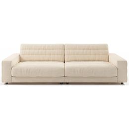 3C Candy Big-Sofa &raquo;Stripes Megasofa, tolle Verarbeitungsdetails, bequem, Breite 296cm&laquo; Lose R&uuml;ckenkissen, mit feiner Quersteppung beige 100% Polyester