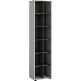 Home Affaire Standregal &raquo;ADIO, H&ouml;he 192 cm, 12 F&auml;cher, 10 h&ouml;henverstellbare Einlegeb&ouml;den&laquo; 1 Stk. tlg. Regal, Stauraumregal, Wohnzimmerregal, 
