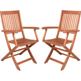 Garden Pleasure Klappstuhl &raquo;SEATTLE&laquo; (Set) 2 Stk.klappbar Massivholz B/H/T: 51cm x 90cm x 56cm, 2 Stk.