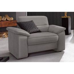 Sit & More sit&more Sessel &raquo;Ascara&laquo; inklusive komfortablem Federkern grau Softlux -Kunstleder;NaturLeder;Luxus-Microfaser ALTARA NUBUCK (100% Polyester) 