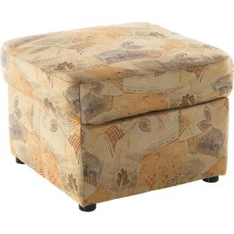 DOMO collection Polsterhocker &raquo;Bahia&laquo; passend zur "Bahia"-Serie beige Struktur (100% Polyester);Luxus-Microfaser (100% Polyester), mit Muster B/H/T: 