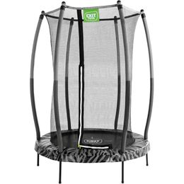 EXIT Gartentrampolin &raquo;Tiggy junior&laquo; &Oslash; 140 cm mit Sicherheitsnetz schwarz B/L/T: 214cm