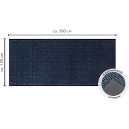 ANDIAMO Fu&szlig;matte &raquo;Easy, Made in Netherlands&laquo; rechteckig 5 mm H&ouml;he Schmutzfangmatte, rutschhemmend, Innen- und &uuml;berdachten Au&szlig;enbereich blau Kunstfaser B : 