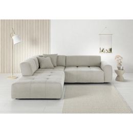 3C Candy Ecksofa &raquo;Yoshy Komfortsofa, bequem und modern, hochwertige Verarbeitungsdetails&laquo; Zwei verschiedene Sitztiefen durch verstellbare R&uuml;ckenlehne,