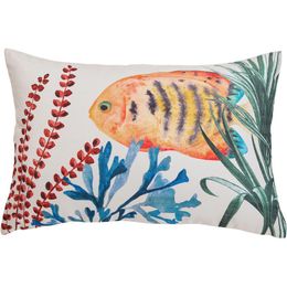 done. Dekokissen &raquo;Orange Fish&laquo; Vorderseitig bedruckte Kissenh&uuml;lle in auff&auml;lligen Farben bunt Polyester B/L: 40cm x 60cm, 1 Stk.