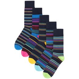 next Socks male size 39/42.5 Navy / Light blue / Dark purple / Cherry red