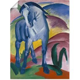 Artland Wandbild &raquo;Blaues Pferd I. 1911.&laquo; Haustiere 1 Stk. tlg. als Leinwandbild, Poster in verschied. Gr&ouml;&szlig;en bunt B/H/T: 30cm x 40cm, Poster Haustiere, 1 Stk.