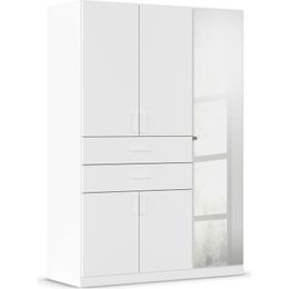 Rauch Dreht&uuml;renschrank &raquo;Maika&laquo; mit Spiegel, 2 Schubladen, in verschiedenen Breiten, H&ouml;hen und Farben wei&szlig; Holzwerkstoff B/H/T: 136cm x 197cm x 54cm
