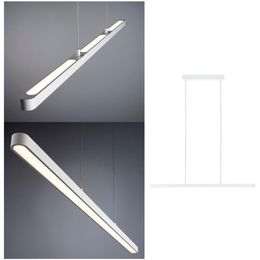 Paulmann LED Pendelleuchte &raquo;Lento&laquo; 1 Stk. Warmwei&szlig; h&ouml;henverstellbar wei&szlig; 1, H: 2,5cm, 1 Stk.