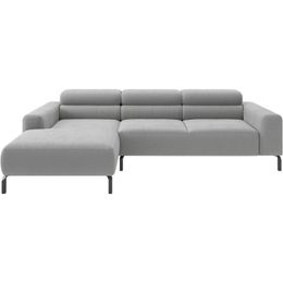 Home Affaire Ecksofa &raquo;Ecksofa, L-Form, incl. Kopfteilverstellung, Breite 258 cm&laquo; wahlweise elektrische Sitztiefenverstellung grau 95% Polyester, 5% 