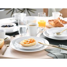 Creatable Kombiservice &raquo;BASE Wei&szlig;, Service 42-tlg.&laquo; Klassisch, Zeitlos, Der Allesk&ouml;nner wei&szlig; Porzellan 42