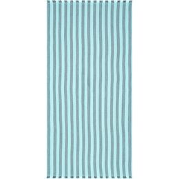 Egeria Strandtuch &raquo;Pestemal&laquo; 80x180 cm, mit Fransen blau gewebte Ware, Obermaterial: 65% Baumwolle, 20% Polyester, 15% Viskose B/L: 80cmx180cm, 1 Stk., 