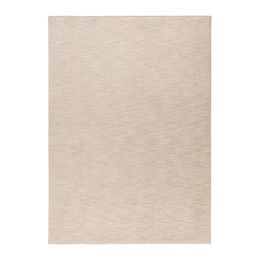 Kayoom Teppich &raquo;Melt 725&laquo; rechteckig 9 mm H&ouml;he weicher Kurzflor, meliert, mit Fransen, Wohnzimmmer beige Polyester B : 160cm 1 Stk., 9mm, L: 230cm