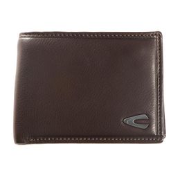 Camel Active Herren Camel Active Geldb&ouml;rse &raquo;Vegas&laquo; aus hochwertigem Rindsleder mit Metall Logo braun Einheitsgr&ouml;&szlig;e