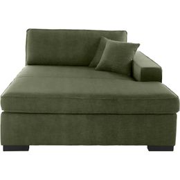 Home Affaire Sofaelement &raquo;Skara XXL&laquo; Modul XXL - zum eigenen Zusammenstellen, Armlehne links/rechts w&auml;hlbar gr&uuml;n 100% Polyester Samtvelours, rechts