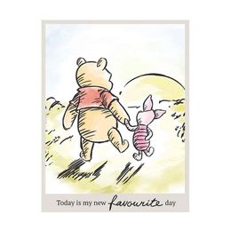 Komar Bild &raquo;Winnie the Pooh Today&laquo; Disney 1 Stk. tlg. Wandbild zur Dekoration im Kinderzimmer - ohne Rahmen bunt Holz, Papier B/H/T: 40cm x 50cm, Disney, 1 