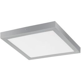 Eglo Aufbauleuchte &raquo;FUEVA 1&laquo; LED-Board 1 Stk. Warmwei&szlig; schlankes Design, nur 3 cm hoch silber 1, H: 3cm, 1 Stk.