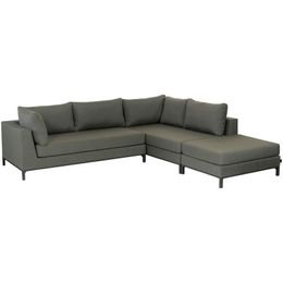 Woood Ecksofa &raquo;Sicili&eacute; Aluminiumgestell Dyed Acrylic-Stoff, H 60 x B 246 x D 262 cm&laquo; Tragkraft 500 kg gesamt, UV-best&auml;ndig und chlorwasserbest&auml;ndig 