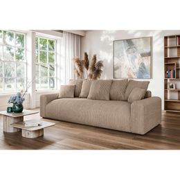 Home Affaire Big-Sofa &raquo;LAKESIDE klein 3-Sitzer Schlafsofa mit Bettkasten, Breite 238 cm&laquo; Liegefl&auml;che 149x195 cm, hoher Sitzkomfort, Ma&szlig;e B/T/H: 238/98