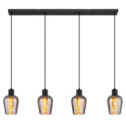 Globo LIGHTING H&auml;ngeleuchte &raquo;RYAN&laquo; E27 1 Stk. H&auml;ngelampe/Pendelleuchte/Esszimmer/Wohnzimmer/Esstisch schwarz 1 Stk.